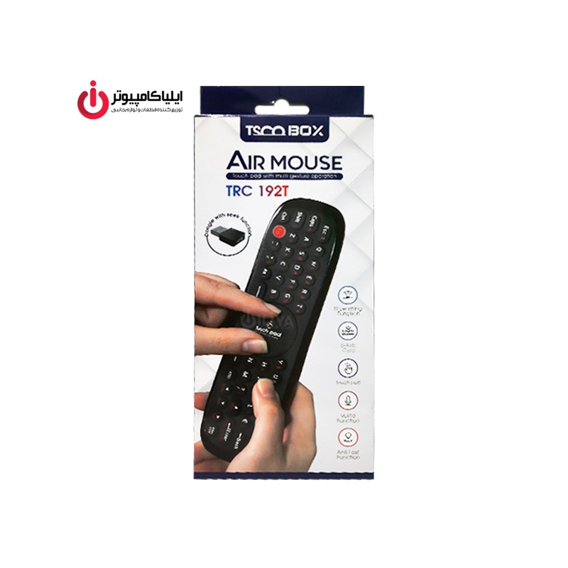 خرید و قیمت کیبورد و ماوس وایرلس لمسی مینی برند تسکو مدل TRC 192T - ایلیا کامپیوتر مشهد