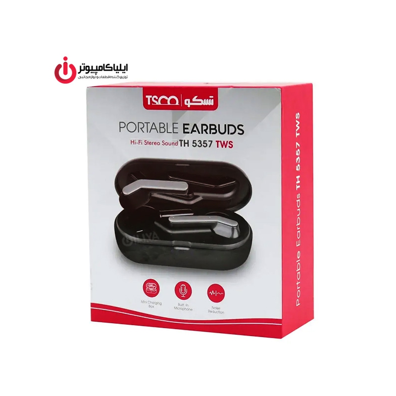خرید و قیمت هندزفری بلوتوث دوبل ایربادس تسکو مدل TH 5357 TWS - ایلیا کامپیوتر