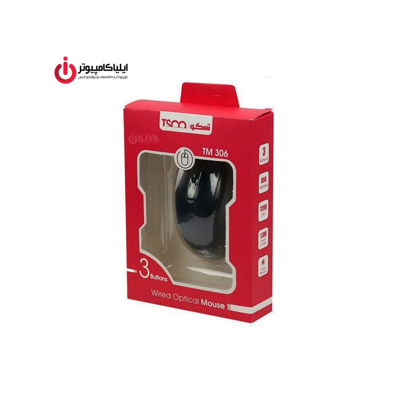 خرید و قیمت ماوس تسکو مدل TM 306 - ایلیا کامپیوتر